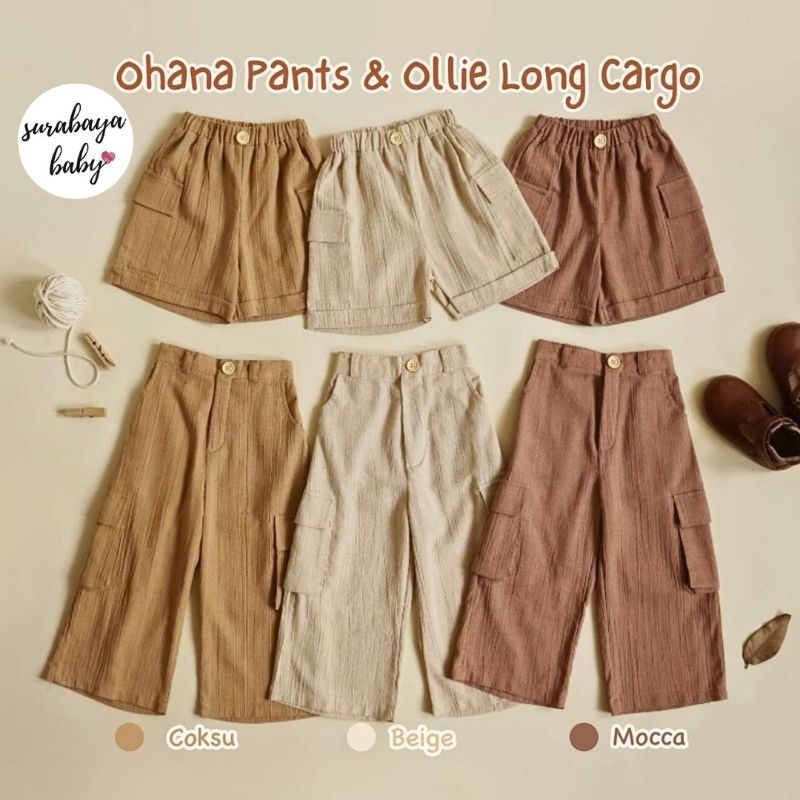 Jual CELANA CARGO ANAK OHANA & OLLIE LONG CARGO UNISEX SURABAYABABY ...