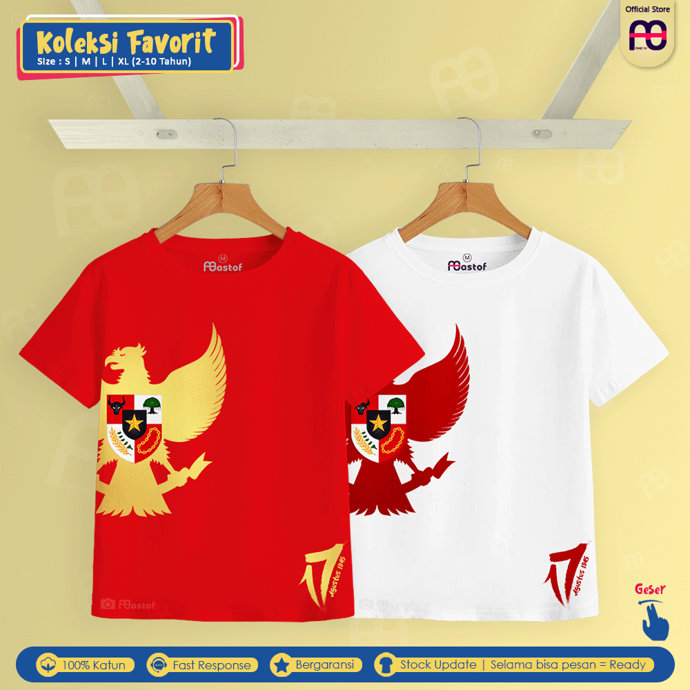 Jual Baju Anak Kemerdekaan Indonesia Garuda HUT RI 17 Agustus 1945 1 ...