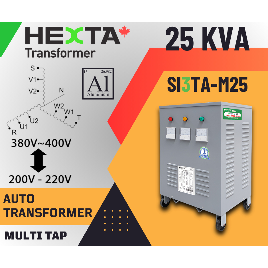 Jual Trafo Listrik Auto Transformer Hexta multi tap 25 kVA | Shopee ...