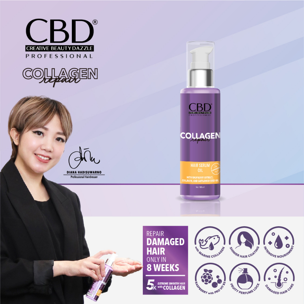 Jual CBD Collagen Repair Series | Shampoo| Conditioner | Hair Mask ...