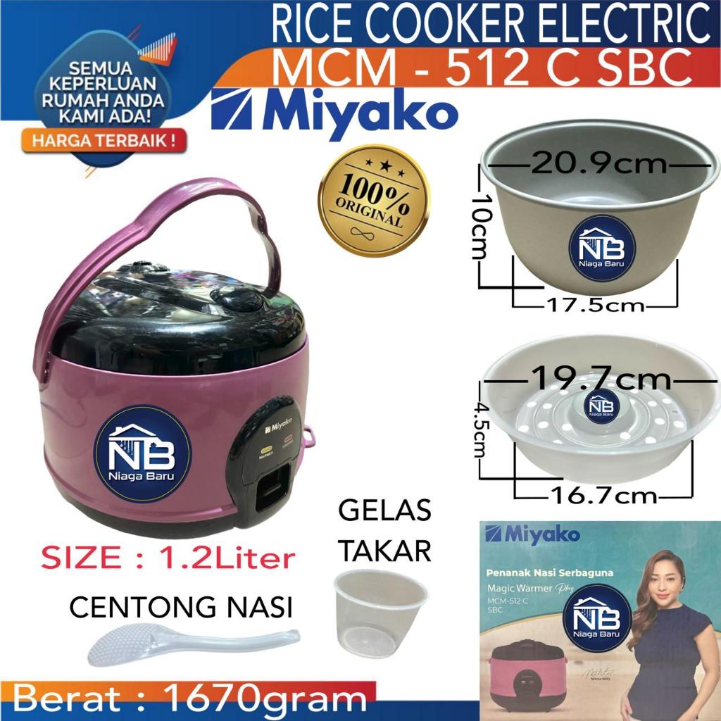 Jual Miyako Rice Cooker MCM 512 C SBC - 1.2 Liter | Shopee Indonesia