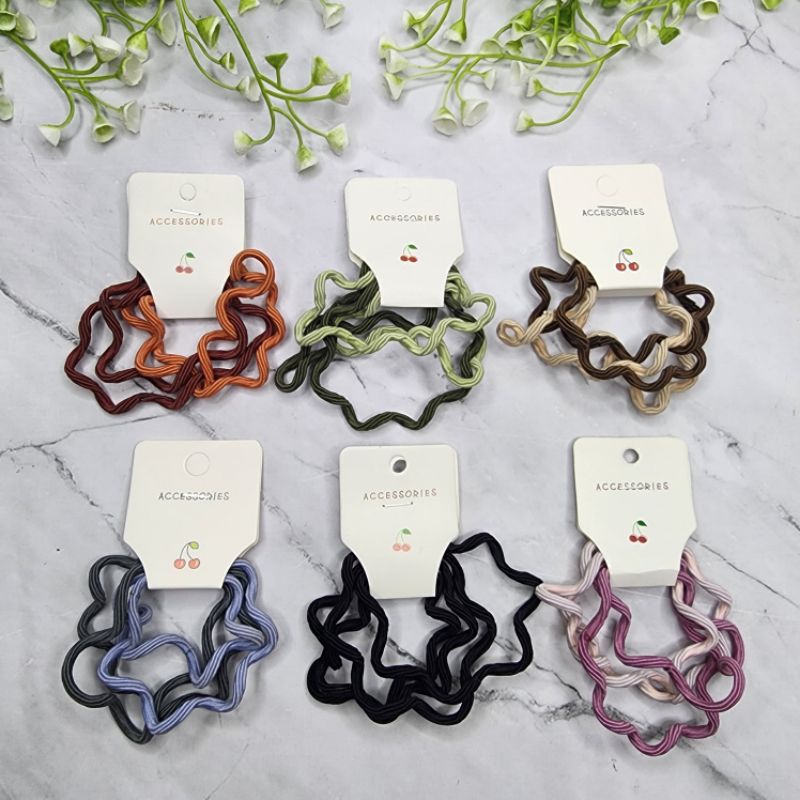 Jual PRODUK BARU karet rambut keriting isi 4pcs HIGH QUALITY/ ikat ...