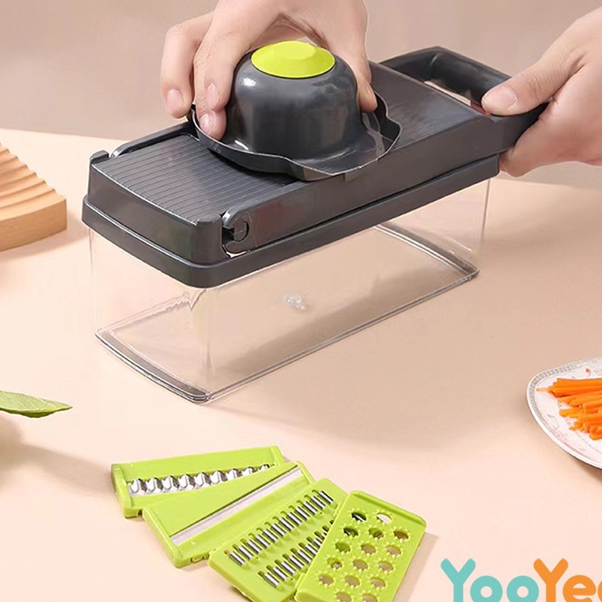 Jual Istimewa Yooyee Parutan Serbaguna Sayur dan Buah Multifungsi 8 in ...