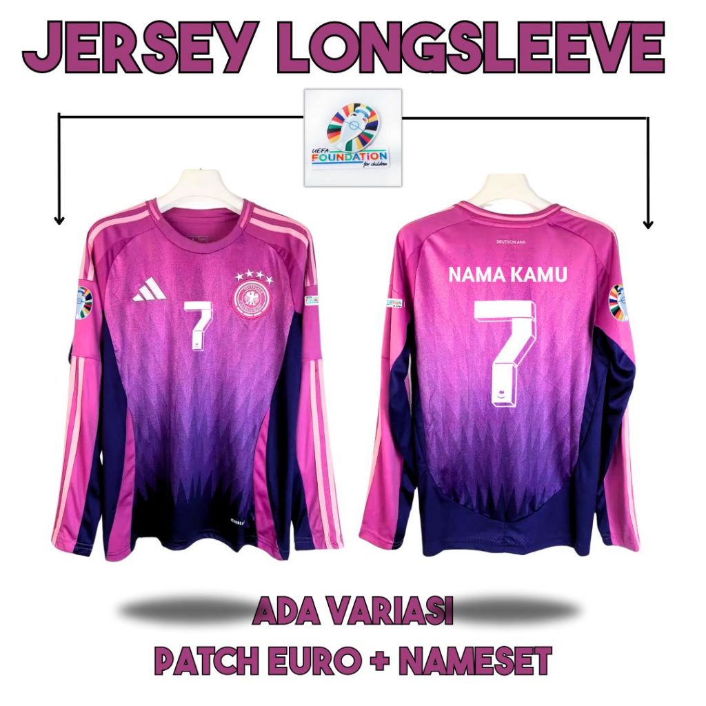 Jual LONG SLEEVE Jersey Jerman Euro 2024 Away Baju Bola Lengan Panjang longsleeve Timnas Negara ...