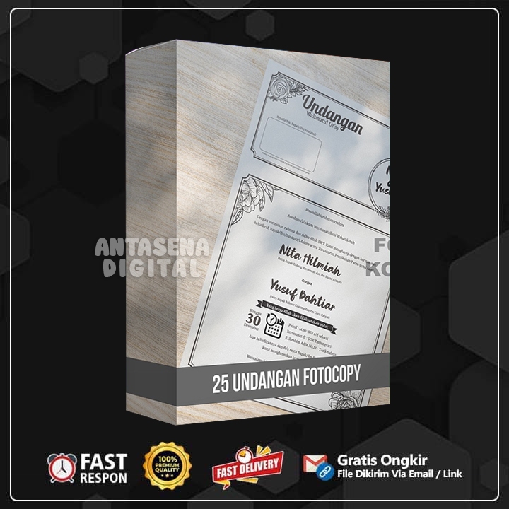 Jual 25 Desain Undangan Fotocopy Format CorelDraw CDR v15 | Shopee ...