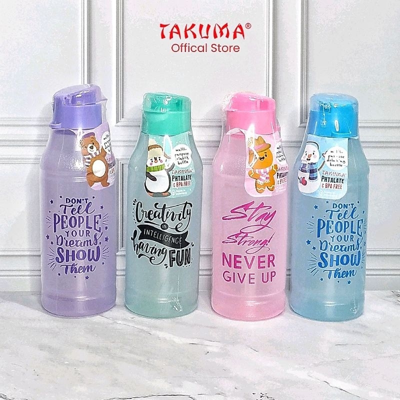 Jual Botol Air Minum Tutup Flip Top 500 ML TAKUMA | Shopee Indonesia