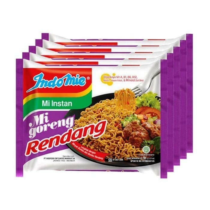 Jual INDOMIE GORENG RENDANG 91g | JUMBO RENDANG 120g | Shopee Indonesia