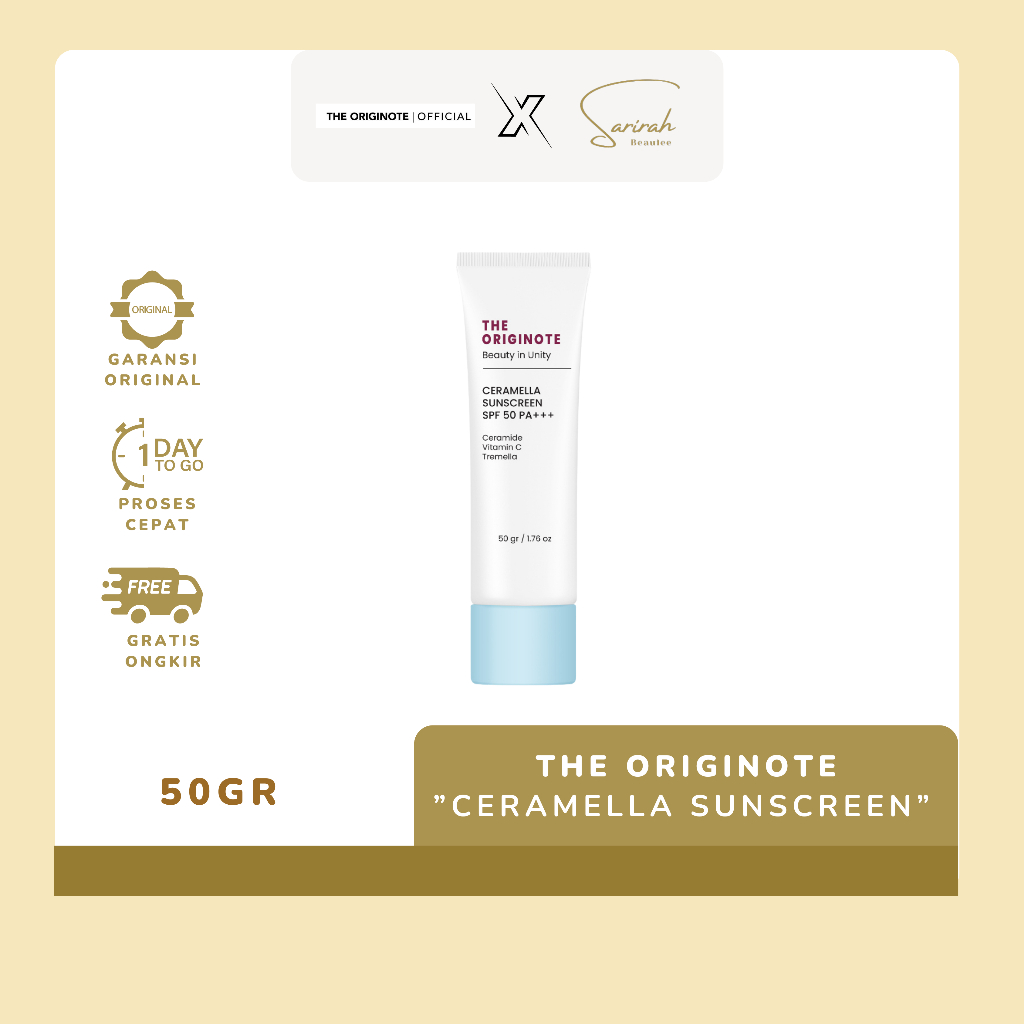 Jual The Originote Ceramella Sunscreen SPF50 PA+++ Serum Sunscreen ...