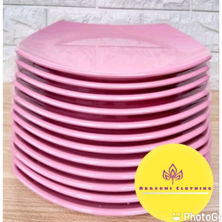 Jual KP8 PAKET PIRING MAKAN MELAMIN ISI 12 PCS UKURAN 9inch dan 1INCH 1 ...