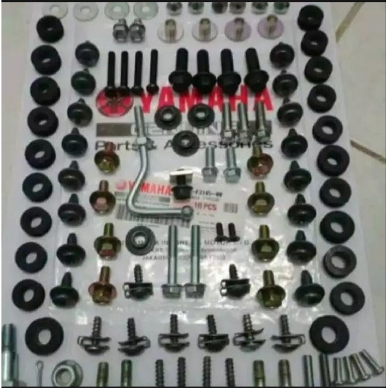 Jual baut fizr lengkap fulset body yamaha fizr baut ful set fizr ...