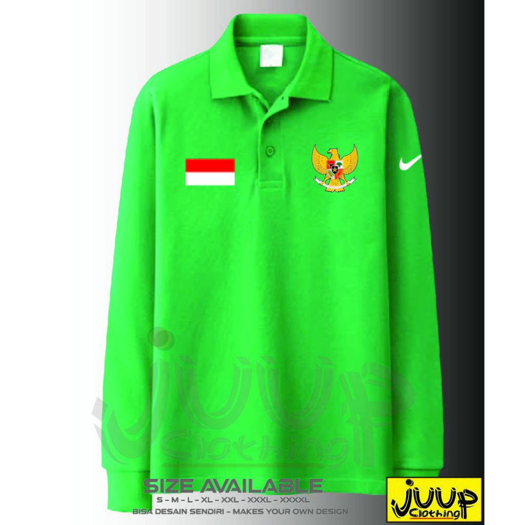 Jual KAOS POLO LENGAN PANJANG PRIA POLO SHIRT LONG SLEEVE GARUDA ...