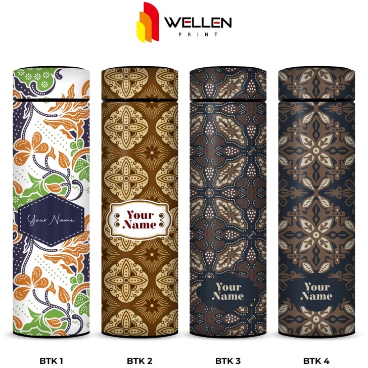 Jual KP8 WELLEN PRINT Tumbler Sakura Print UV Motif Batik Indonesia ...