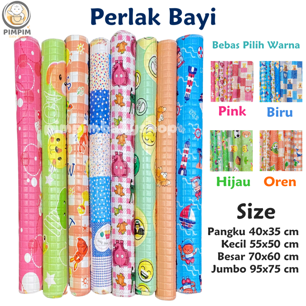 Jual Perlak Bayi BISA PILIH WARNA Waterproof Size S M L XL Alas Ompol ...