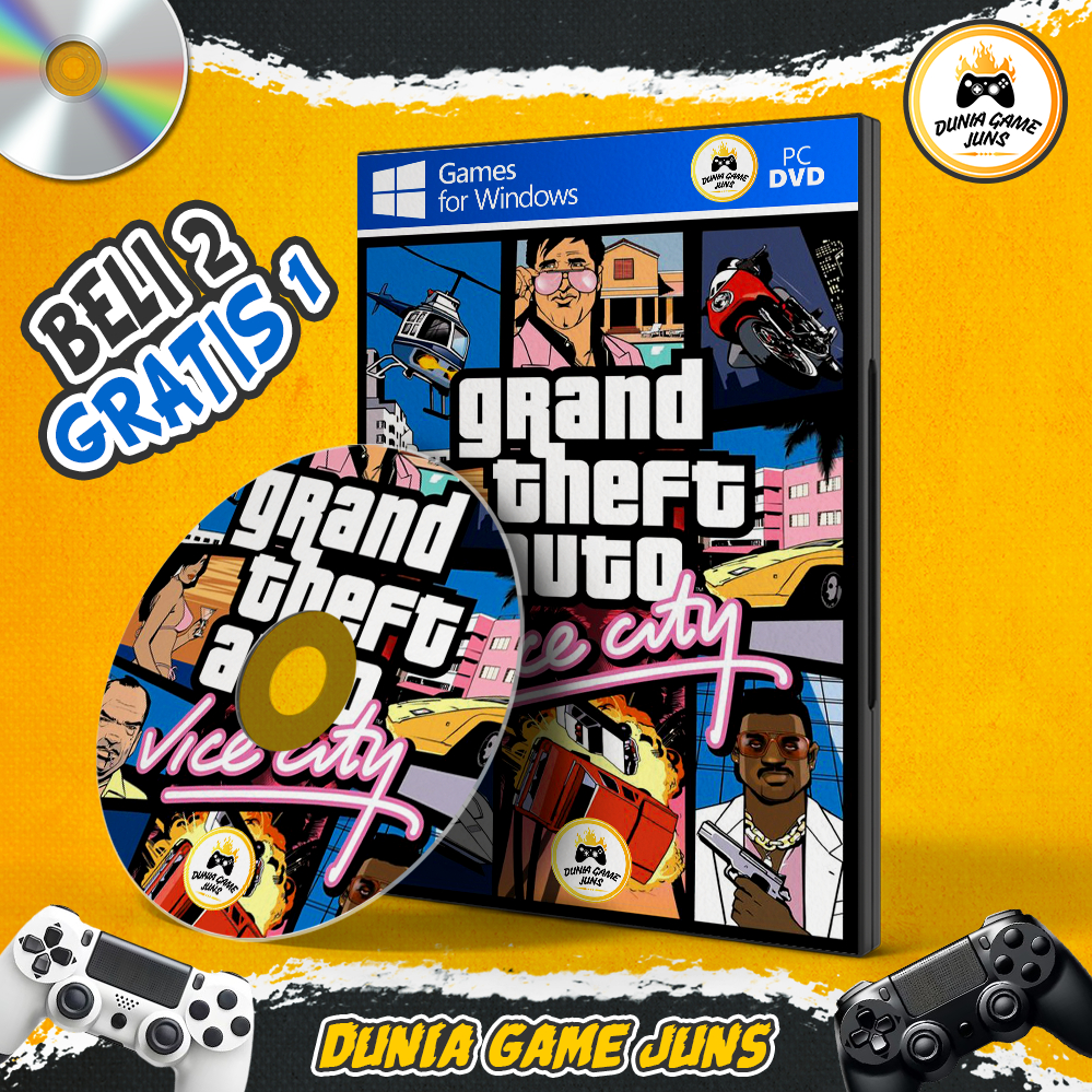 Jual GTA Vice City | Grand Theft Auto Vice City | CD/DVD | PC/Komputer ...