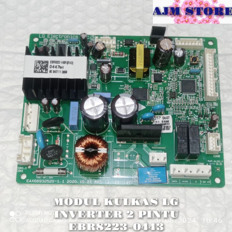 Jual MODUL PCB KULKAS LG INVERTER 2 PINTU EBR8223-0443 ORIGINAL SESUAI ...