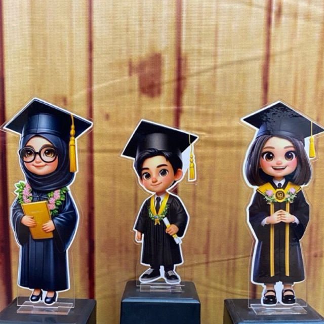Jual FIGUR SAJA PIALA WISUDA HITAM | Shopee Indonesia