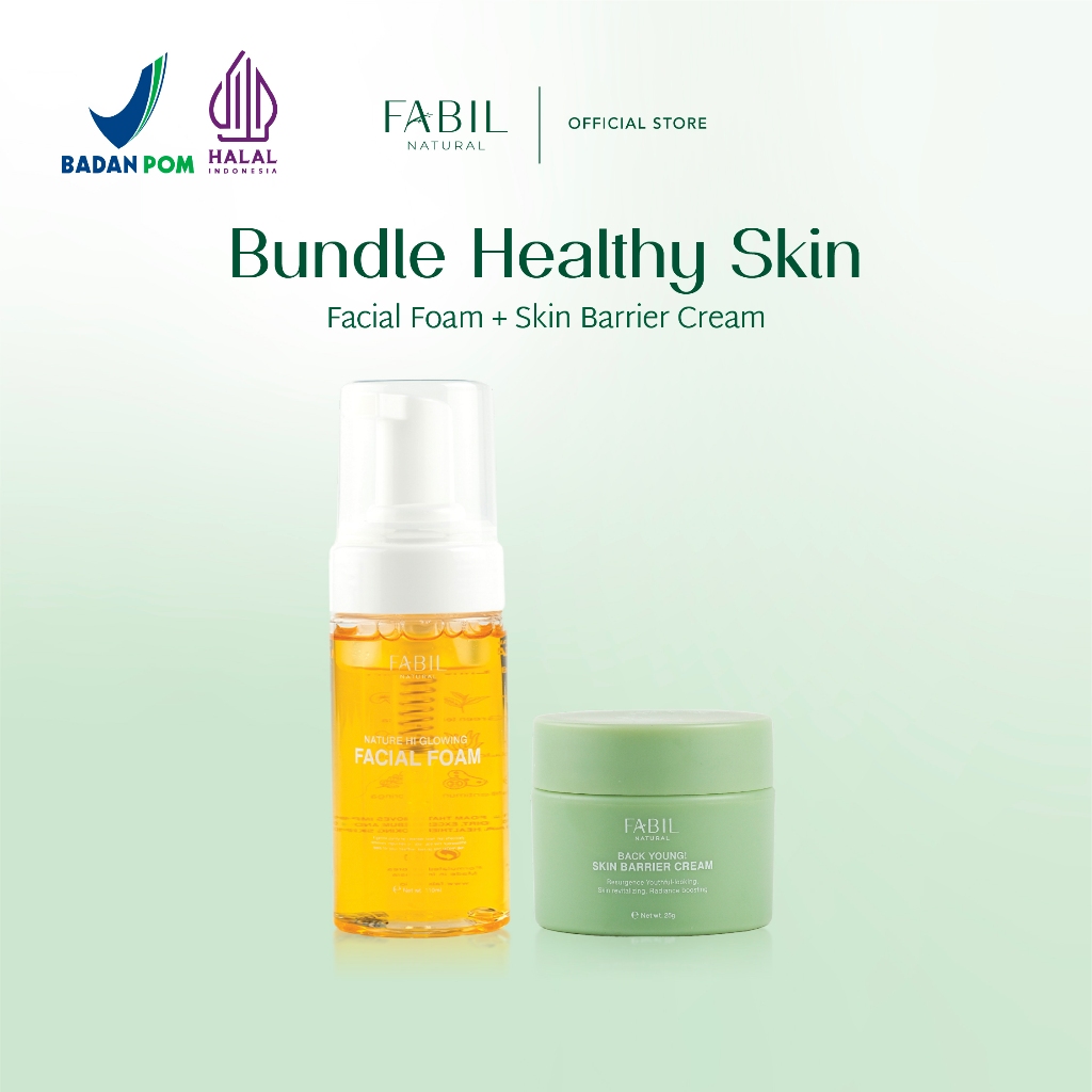 Jual [2 pcs] Fabil Bundle Facial Foam + Back Young Skin Barrier Cream ...
