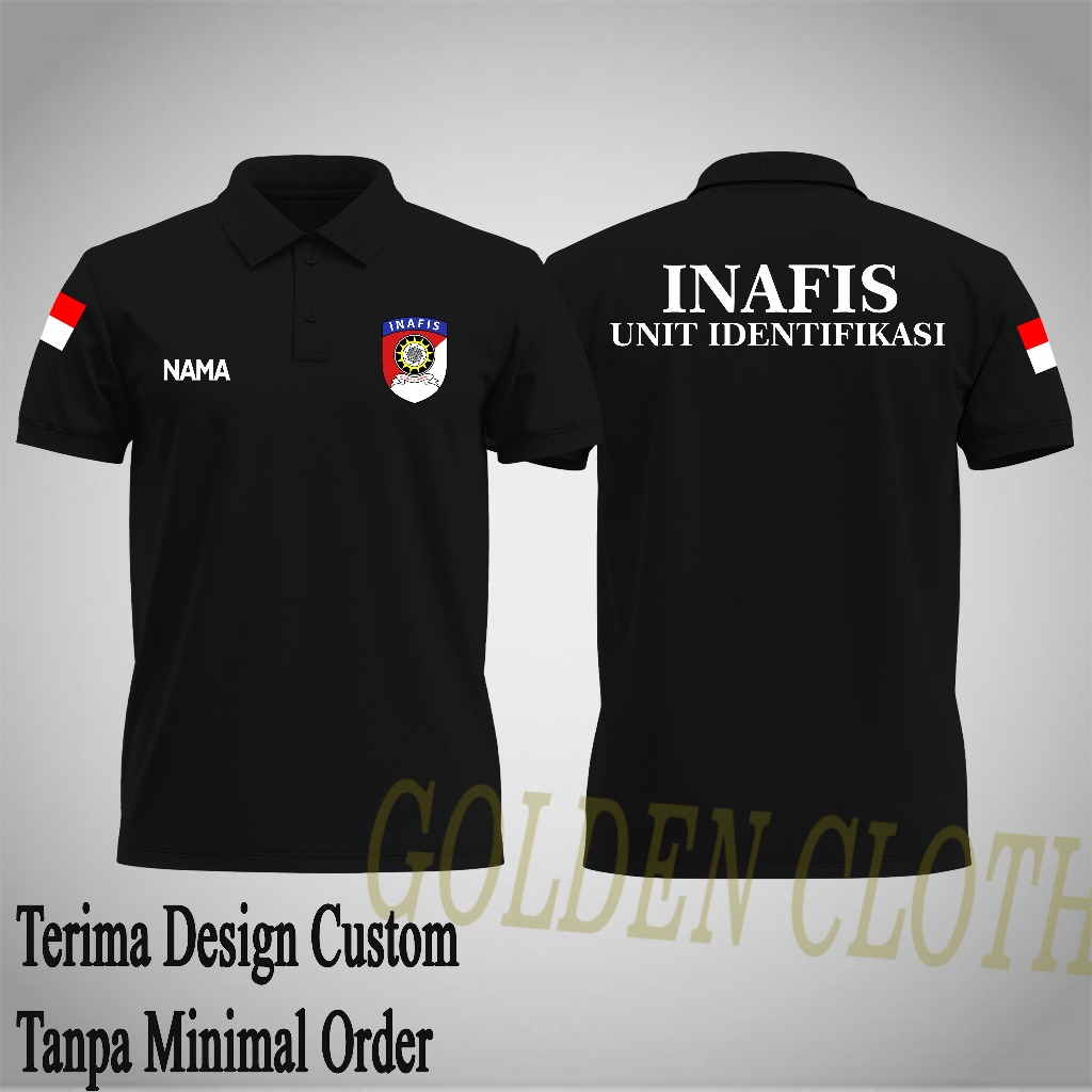 Jual Baju Kaos Polo INAFIS Unit Identifikasi Lengan Pendek | Shopee ...