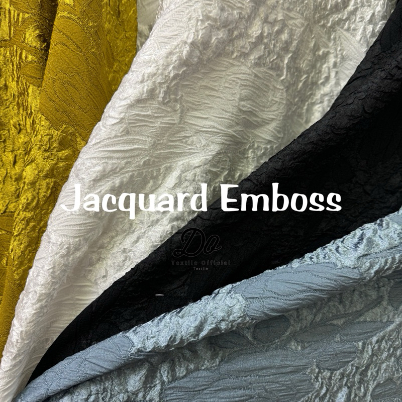 Jual KAIN BAHAN JAGUARD EMBOS / JACQUARD EMBOSSED BIG FLOWER | Shopee ...