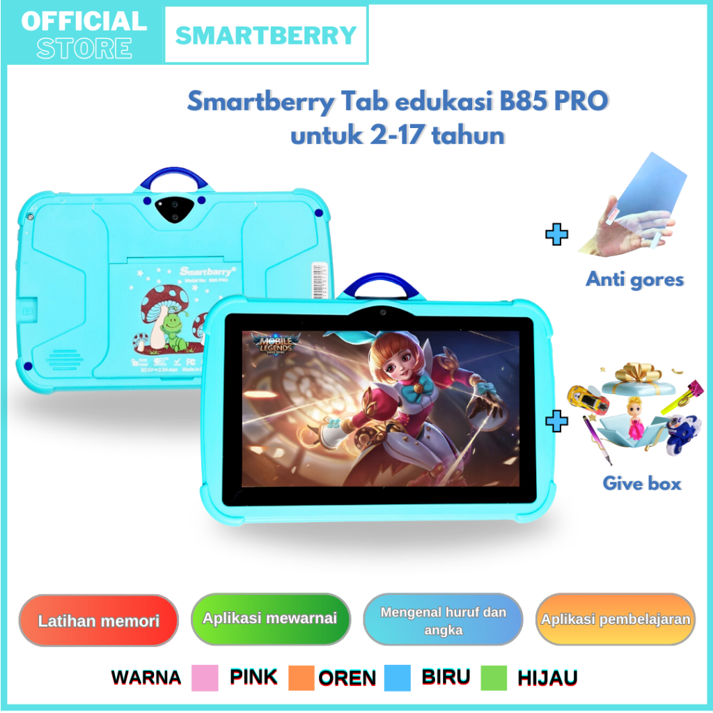 Jual SMARTBERRY SMART2030 KIDS STUDY TAB B85 PRO Kids Tablet / TABLET ...