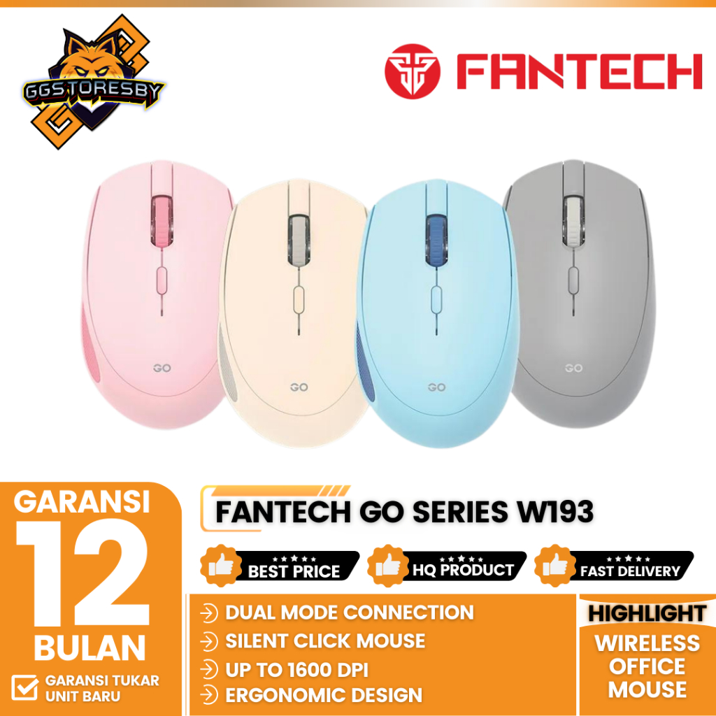 Jual Fantech Go Series W193 Wireless Mouse | Shopee Indonesia