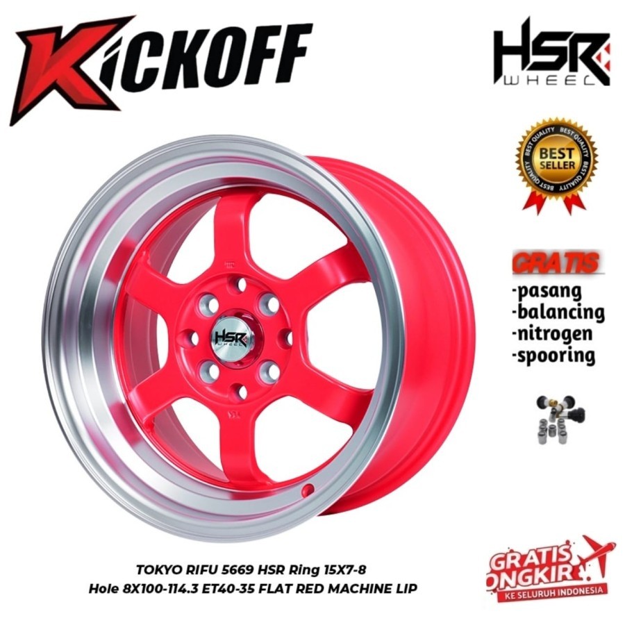 Jual Velg Celong HSR TOKYO RIFU R15 Cocok Buat SWIFT , FREED , COROLLA , KIA RIO , CHEVROLET ...