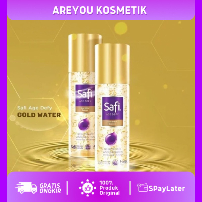 Jual Safi Age Defy Gold Water Essence (Botol Kaca = Kemasan Baru ...