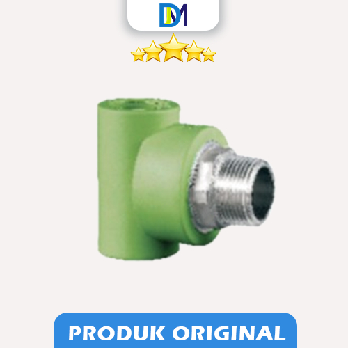 Jual Male Thread Tee II Lesso 1"-1/4" INCHI Pipa Air PPR dengan Drat ...