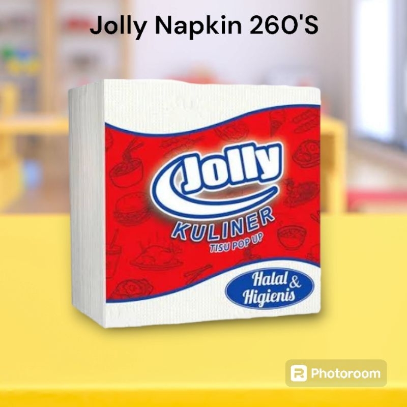 Jual Tissue Napkin, Jolly Kuliner 240's , Toply isi 100 | Shopee Indonesia