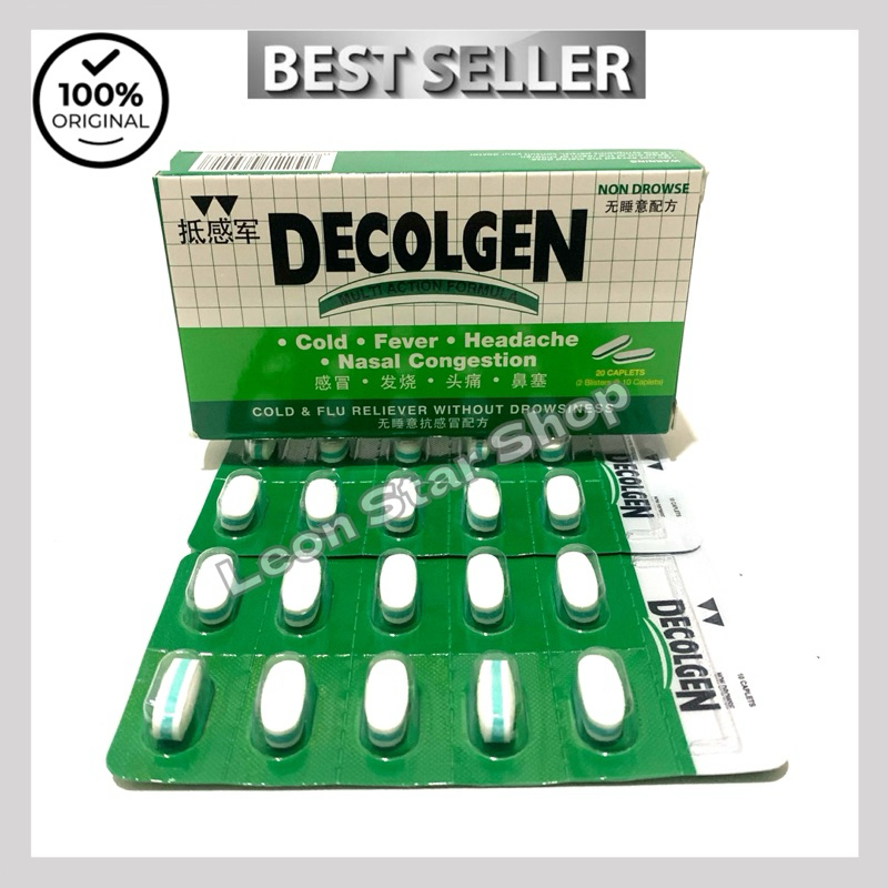 Jual DECOLGEN MULTI ACTION FORMULA NON DROWSY COLD & FLU SINGAPORE ...