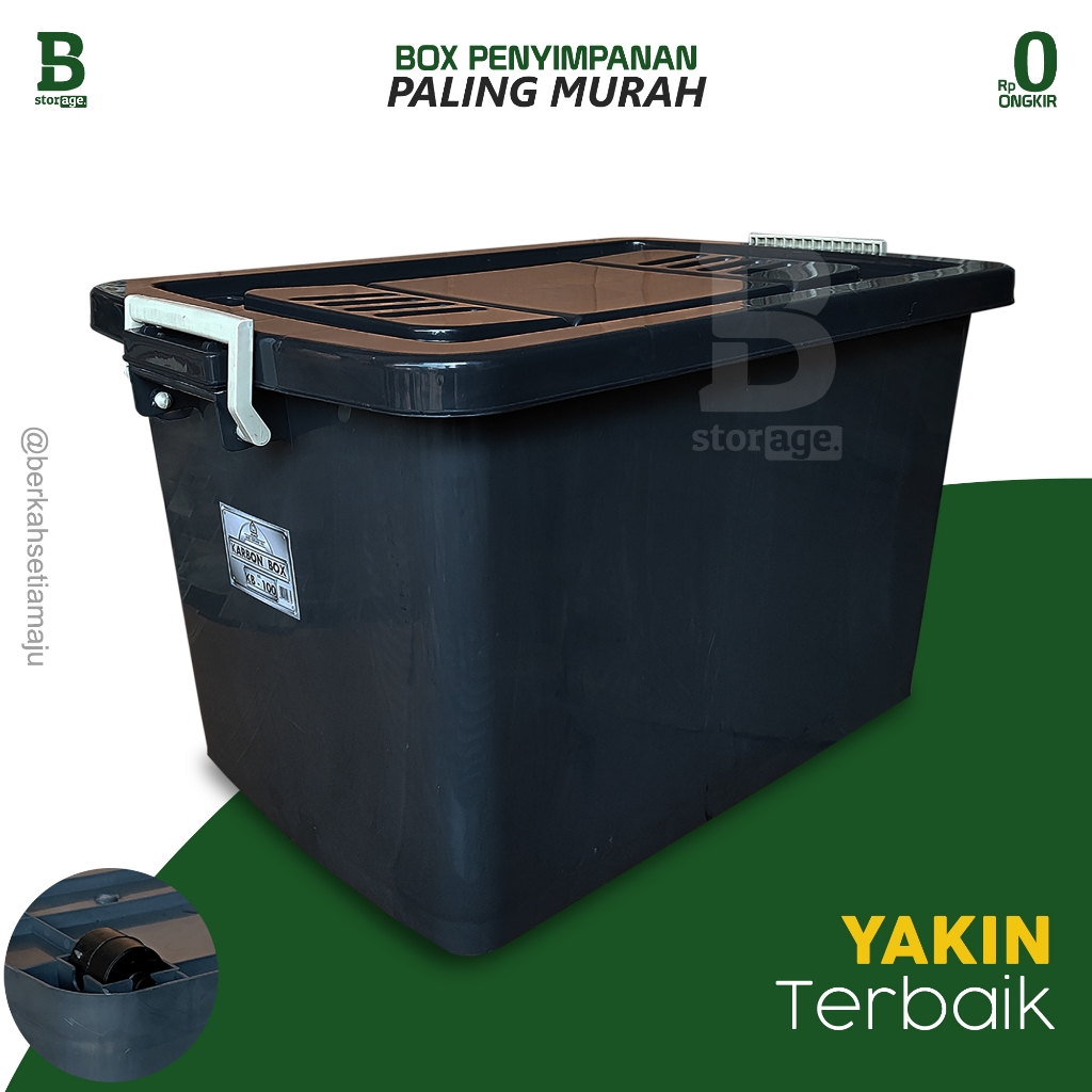 Jual [paket] Container Box Besar 100 Liter Kontainer Multifungsi Akako ...