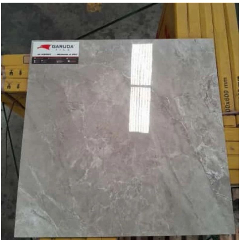 Jual granit lantai 60x60 Garuda motif marmer abu Glazed | Shopee Indonesia