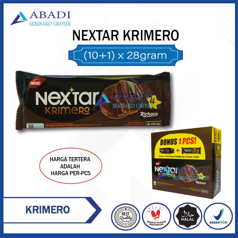 Jual Nabati Nextar Krimero - Nekstar Krim Chocolate - Coklat 1 Box 1 ...