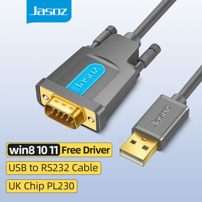 Jual Jasoz USB to RS232 Kable DB9 Male 60Mbps Serial Adapter For Win 10 ...