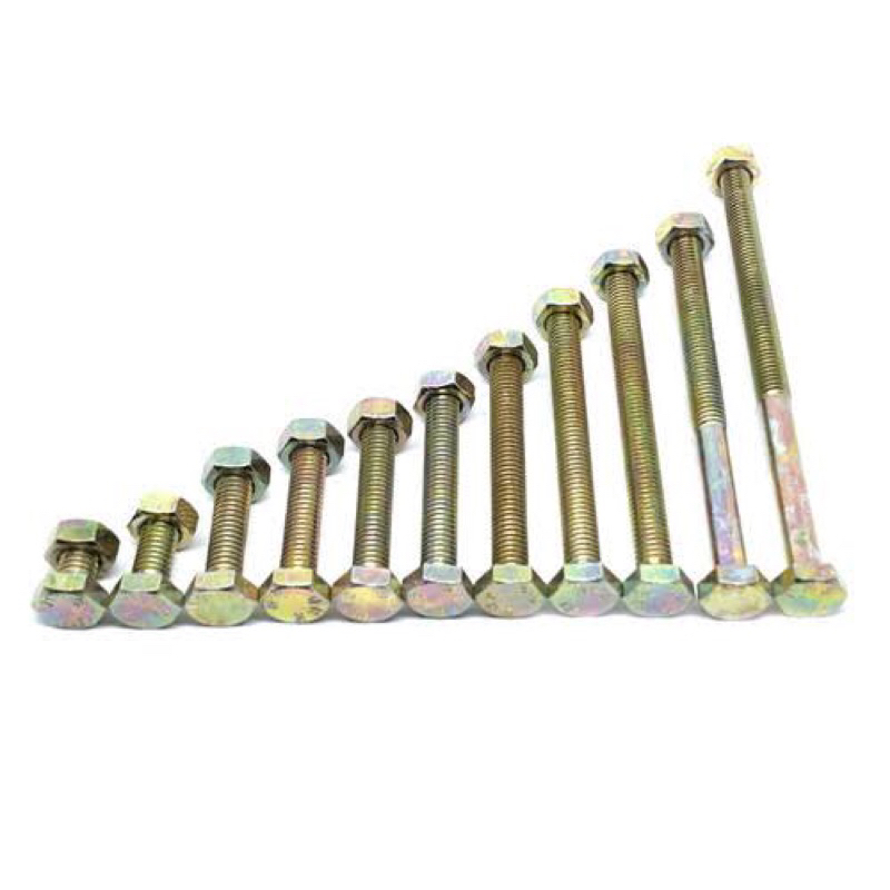 Jual Baut Mur 4.6 M12 P1.75 putih (harga per box) | Shopee Indonesia