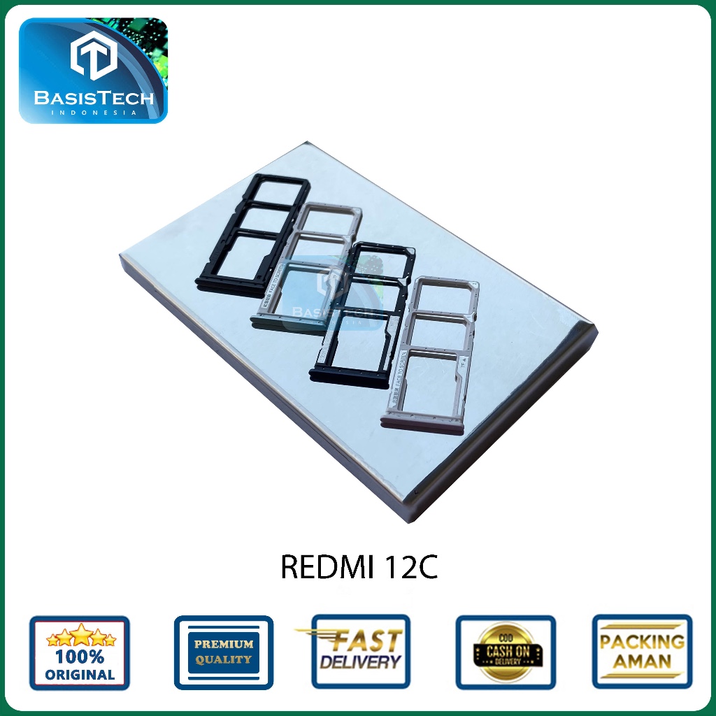 Jual SIMLOCK TEMPAT KARTU SIM TRAY XIAOMI REDMI 12C ORIGINAL QUALITY ...