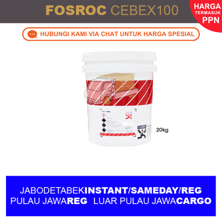 Jual FOSROC Cebex 100 20 Kg Additive Pekerjaan Grouting DISKON BEST ...