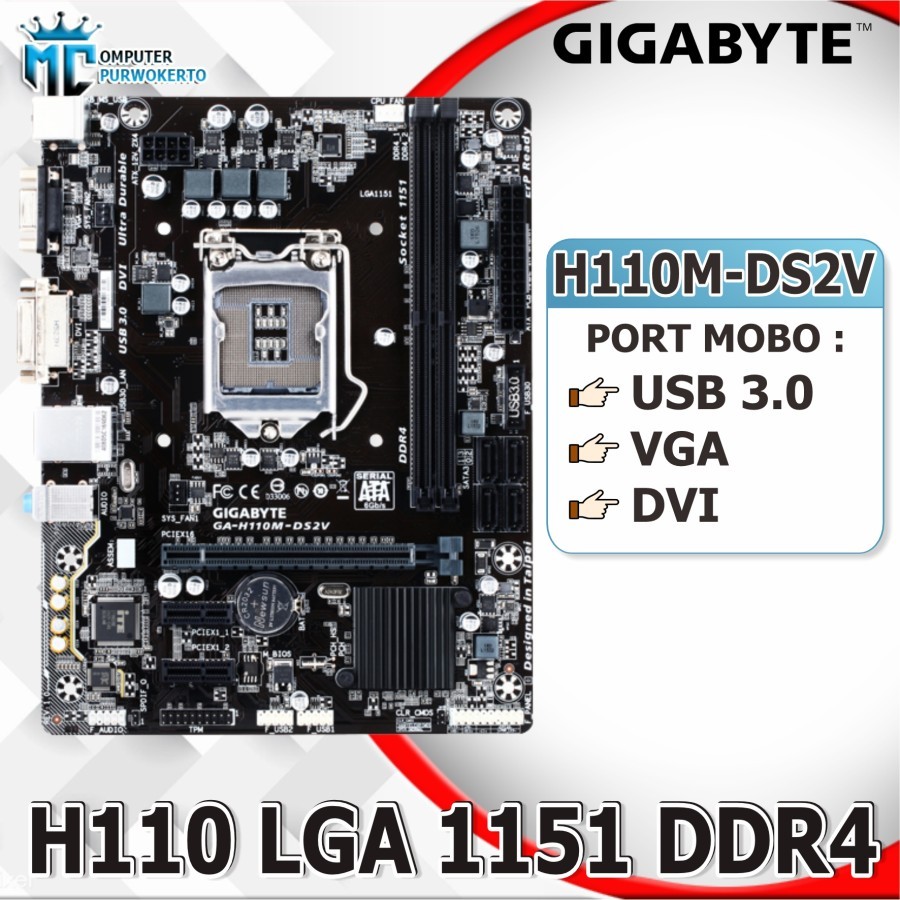 Jual Mainboard Motherboard Mobo LGA 1151 DDR4 On Board H110 ASUS ...