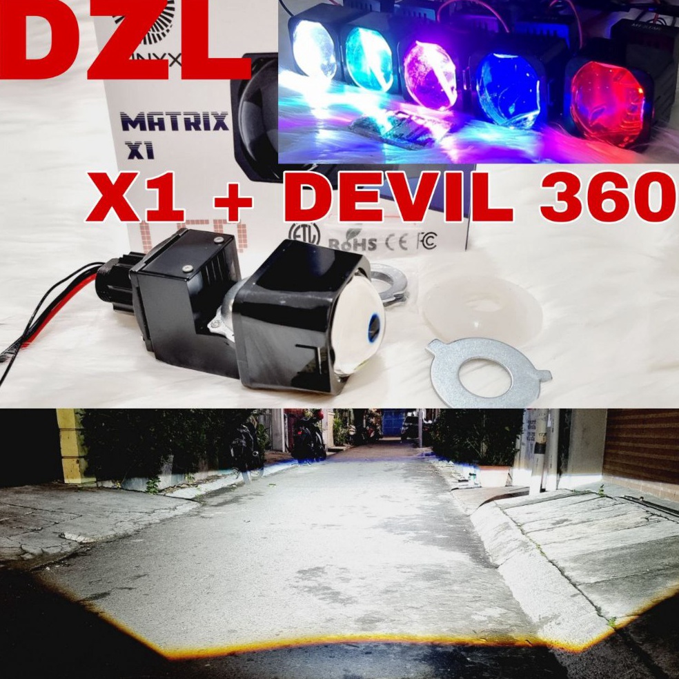 Jual KODE W97G lampu utama led biled matrix x1 vinyx plus devil 36 ...