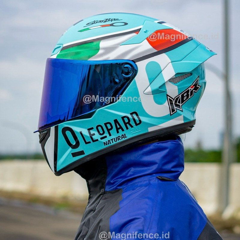 Jual Helm Full Face KBR TTC Helm Full Face Dewasa KBR TT COURSE LEOPARD ...
