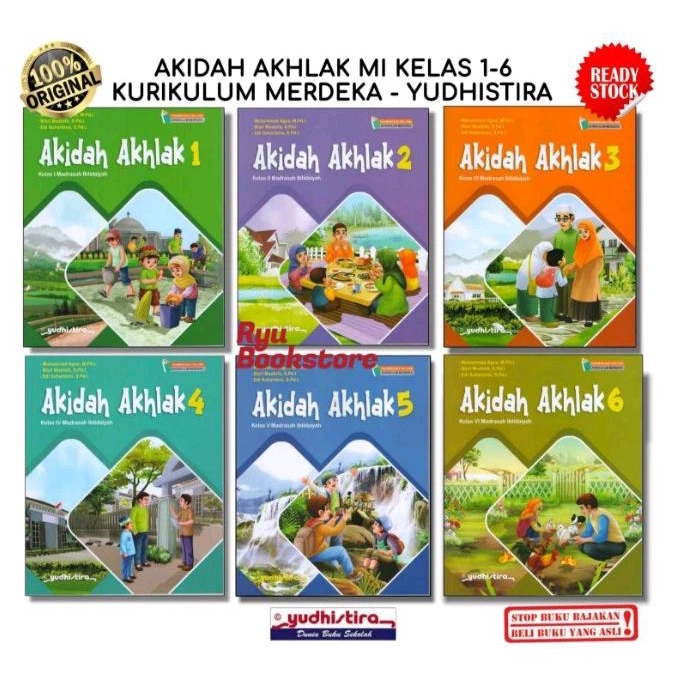 Jual Buku Akidah Akhlak Mi Kelas 1-6 | Kurikulum Merdeka | Yudhistira | Shopee Indonesia