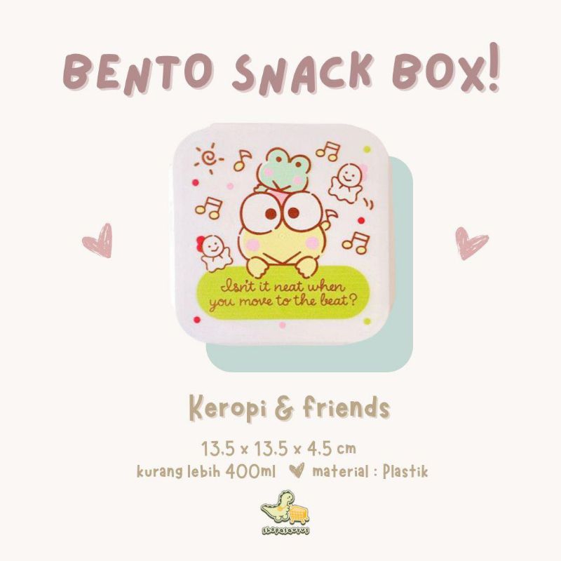 Jual Bento Snack Box Sanrio Pompompurin Pochacco Hello Kitty Kuromi ...