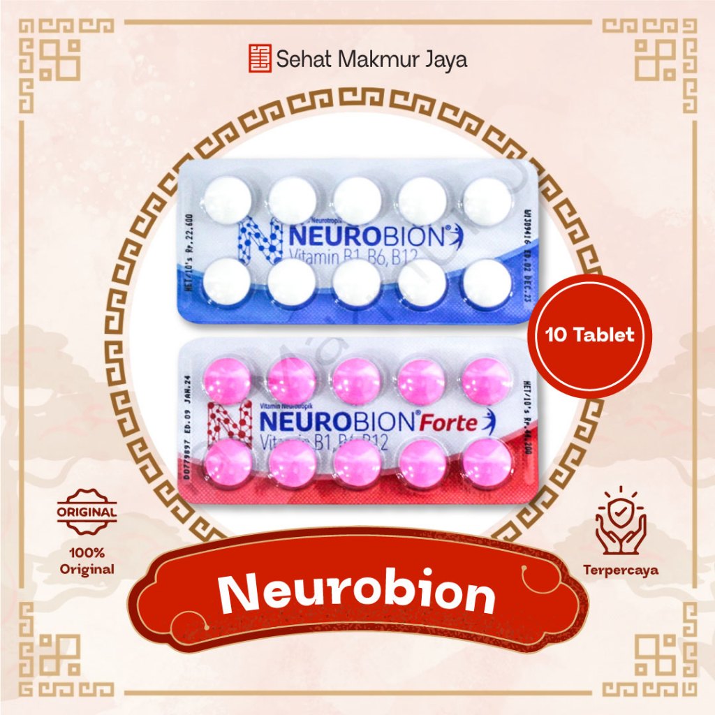 Jual Neurobion Putih And Neurobion Forte Pink Isi 10 Tablet Shopee 2538