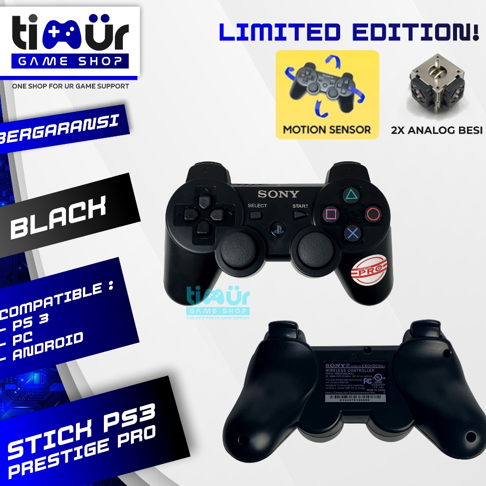 Jual KODE C36W Stik Stick Controller PS3 DS3 Gyro Sixaxis Ori Original Pabrik Hitam Prestige Pro ...