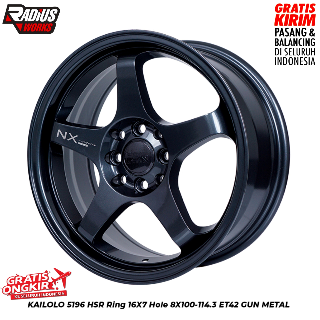 Jual Velg mobil hsr kailolo ring 16 untuk jazz yaris avanza brio mobilio dll pcd 4x100 & 4x114,3 ...