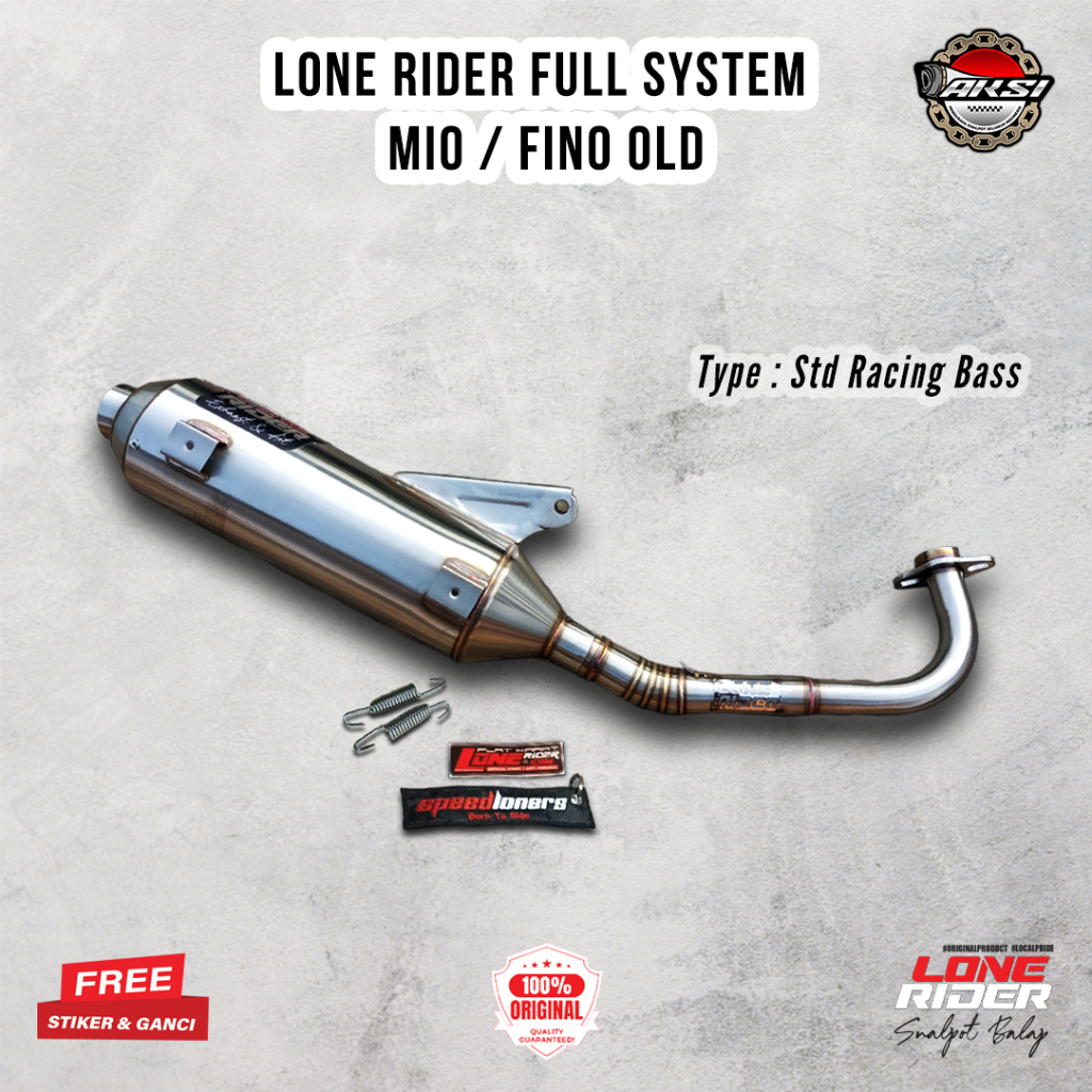 Jual ORIGINAL LONE RIDER Standar Racing Yamaha Fino Mio - Knalpot ...