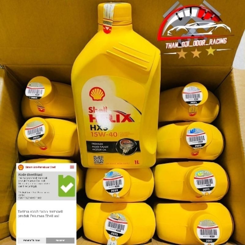 Jual Shell Helix Hx5 15W-40 Ukuran 1 Liter Oli mesin Original (Scan ...