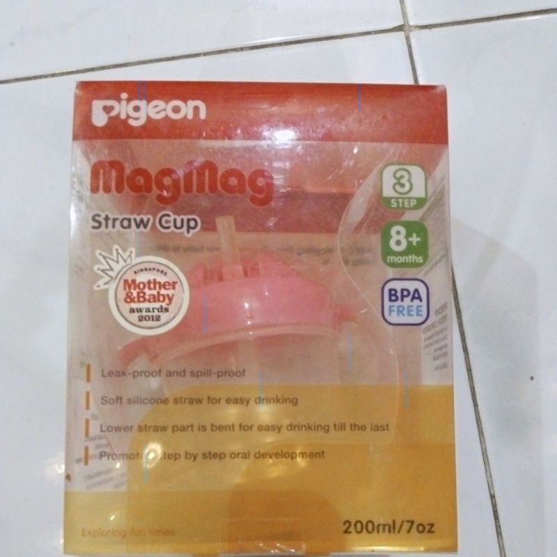 Jual magmag straw cup/tempat minum untuk Anak-anak kapasitas 200 ml ...