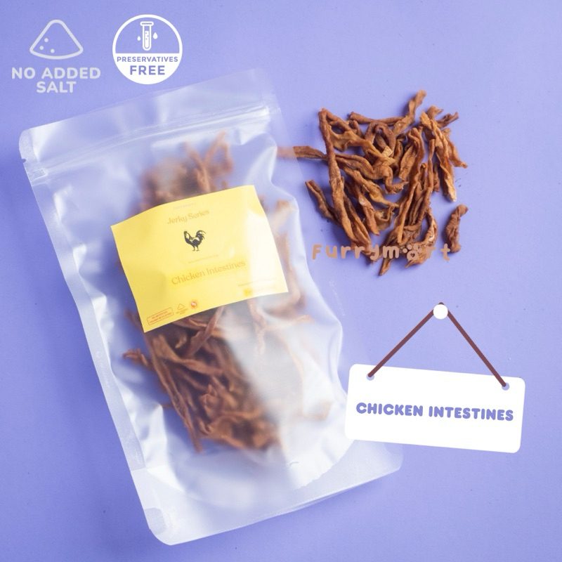 Jual Furrymart - Dehydrated Chicken Intestines For Dogs 50gr Snack ...