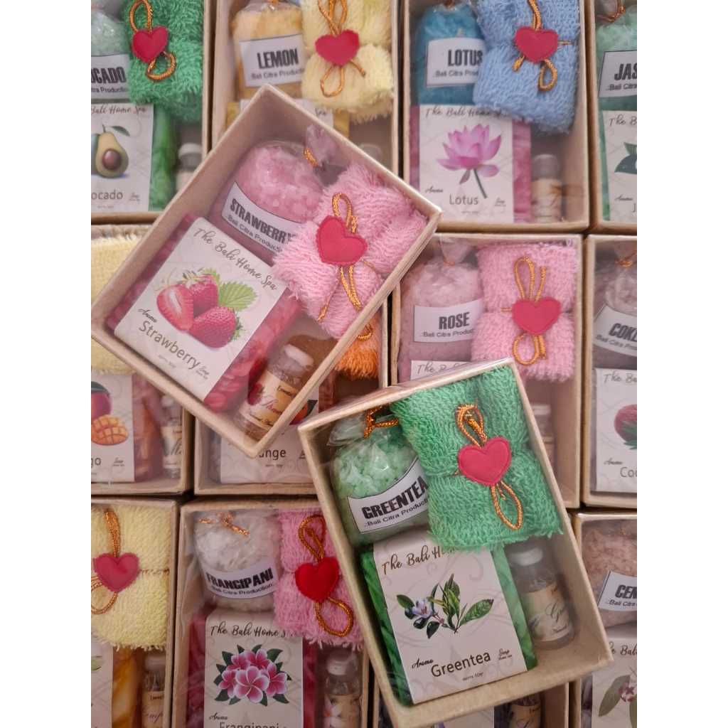 Jual Paket spa love (Sabun,garam spa, handuk, oil) | Shopee Indonesia
